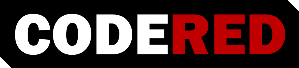 CODE RED LOGO, BLACK VERSION with ONE CUT | KSI Keyboards