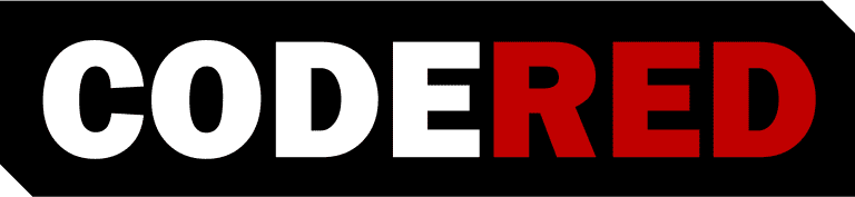 CODE RED LOGO, BLACK VERSION with ONE CUT | KSI Keyboards