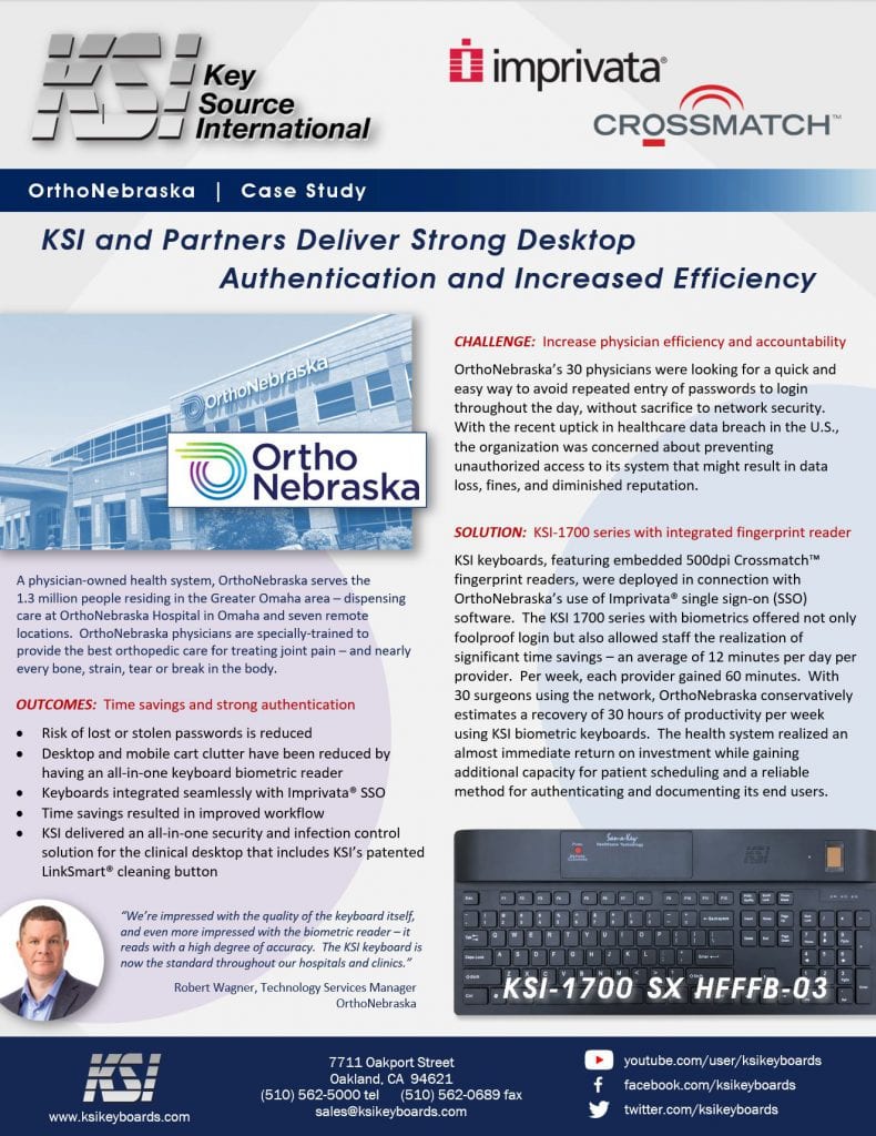 OrthoNebraska Case Study | KSI Keyboards